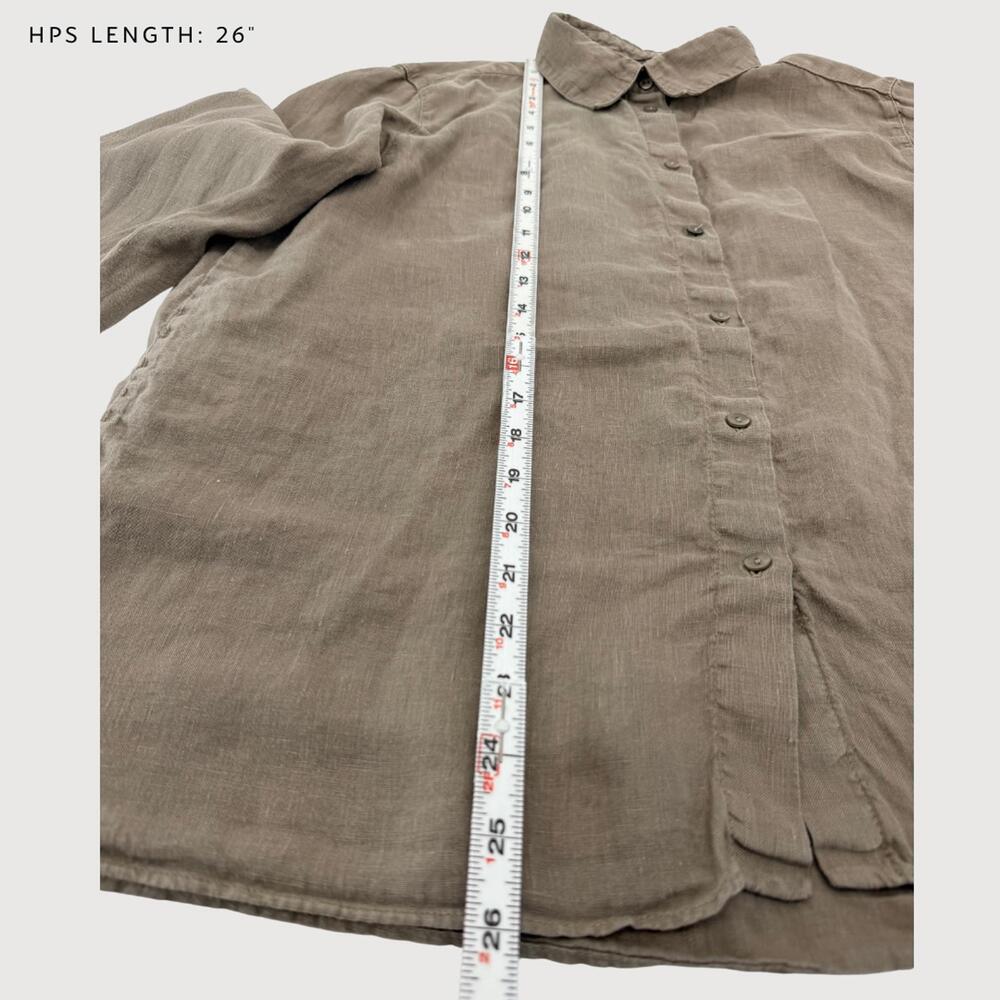 Massimo Dutti | Tops | Massimo Dutti Shirt Linen Button Down Sage Green ...
